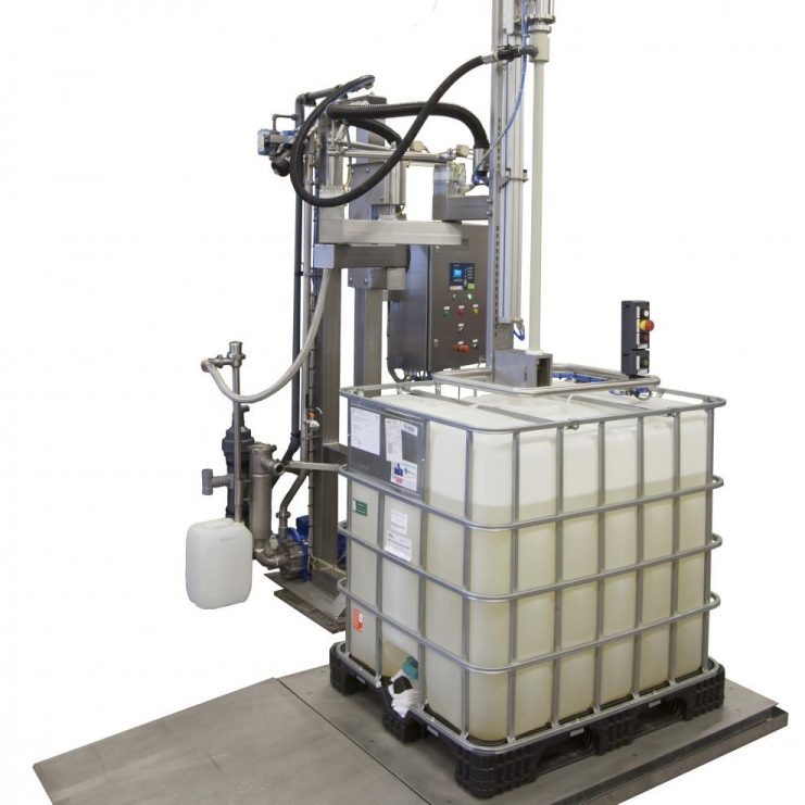Filling equipment for drums and IBC's - Gronfa Procestechniek